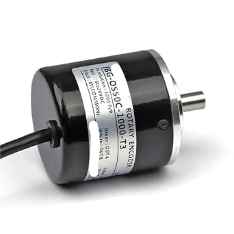 50mm Incremental Rotary Encoder Wtaer and Oil Proof 8MM Solid Shaft ...