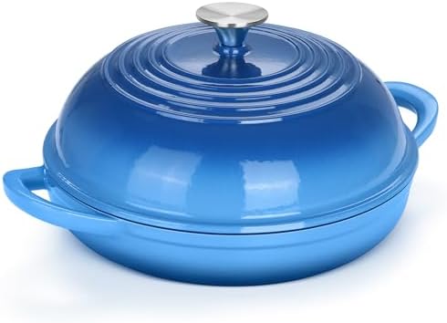 Amazon.com: TeamFar Cast Iron Bread Dutch Oven, 6 Qt Enameled Dutch ...