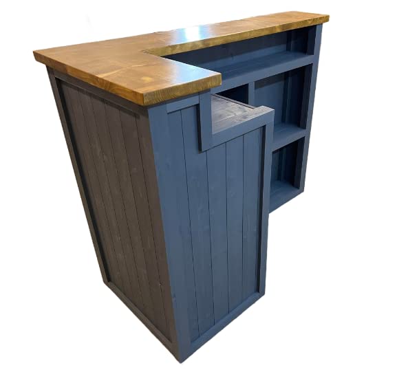 L Shaped Bar 4ft Man Cave L Shaped Wooden Bar – Mancavesuperstore