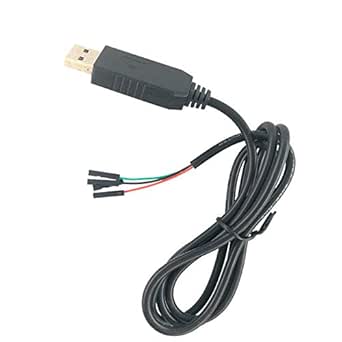 1PCS 4 Pin USB to TTL Serial 3.3V Converter Adapter Cable TX RX Signal ...