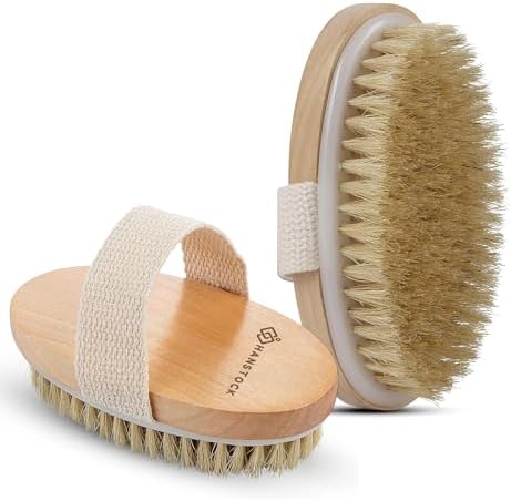 Hanstock Vegan Wet and Dry Body Brush – Exfoliating Brush with ...