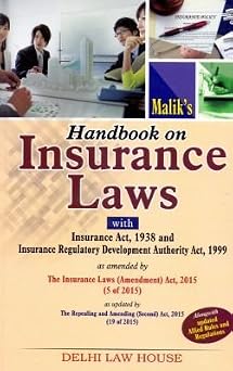 Amazon.in: Buy Handbook on Insurance Laws Book Online at Low Prices in ...