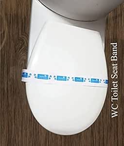 W C DISINFECTED BAND MADE OF TISSUE PAPER TAGGED AFTER CLOSETS ARE ...