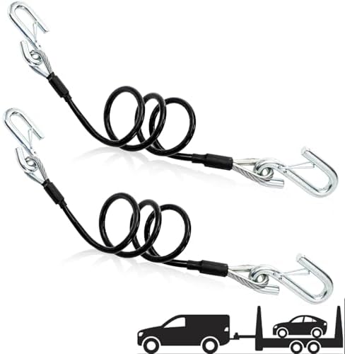 Amazon.com: Eorbow 2 Packs 44-1/2'' Trailer Safety Cables, Vinyl-Coated ...