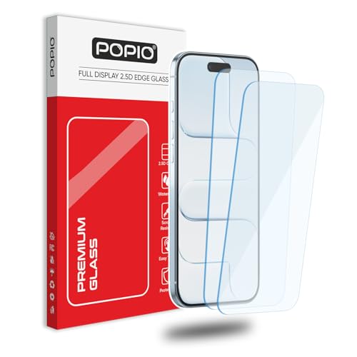POPIO Borderless Military-Grade Gorilla Tempered Glass for iPhone Air ...