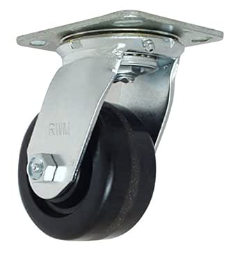 RWM Casters 45-DUC-0420-S 45 Series 5-5/8" High, 4" Durastan Wheel, Swivel Caster: Amazon.com ...
