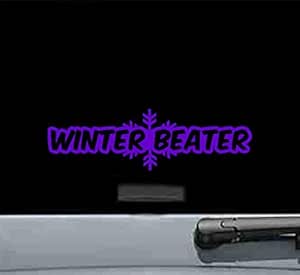 Amazon.com: JS Artworks Winter Beater Snow Flake Vinyl Decal Sticker ...