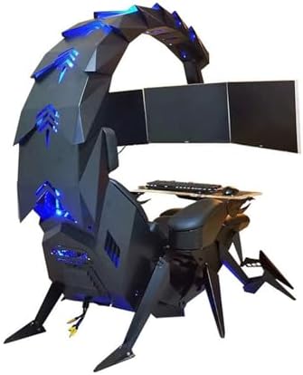 Amazon.com: Scorpion Ergonomic Computer Cockpit Chair with 16-Color RGB ...