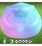 Amazon.com: Balabulala Inflatable LED Chair for Adults Kids,Illuminated ...