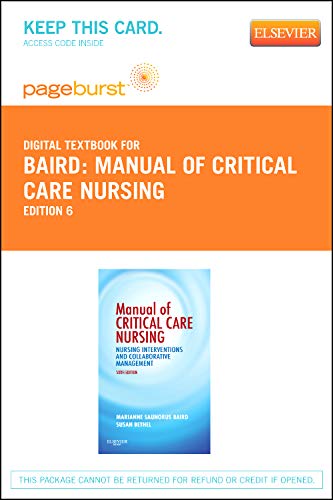 Manual of Critical Care Nursing - Elsevier eBook on VitalSource (Retail ...