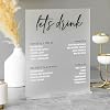 Amazon.com: JINMURY 8x10 Inch Frosted Acrylic Sign with Stand | 5 Pack ...