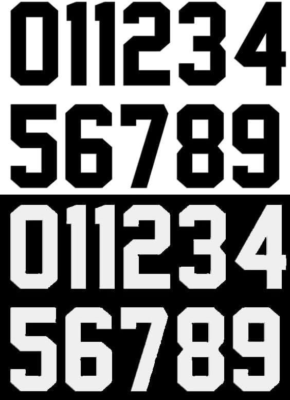 Amazon.com: SIQUNUO 22 Pieces Iron on Numbers T Shirt Jersey Numbers ...