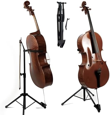 Amazon.com: WHELPAW Adjustable Cello Stand with Bow Holder - Secure ...