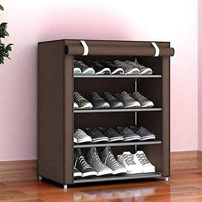 Multi Utility 4 Layer Heavy Duty Open Plastic/Metal Book/Shoe/Cloth ...