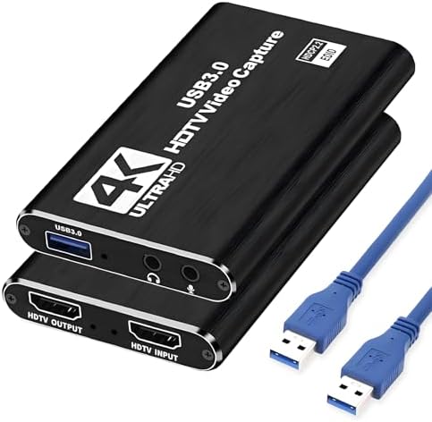 Amazon.com: 4K Capture Card Game Capture Card 1080P 60FPS for Streaming ...