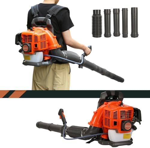 Backpack Blower,52CC Gas Leaf Blower, Backpack Blowers Gas Powered 550 ...