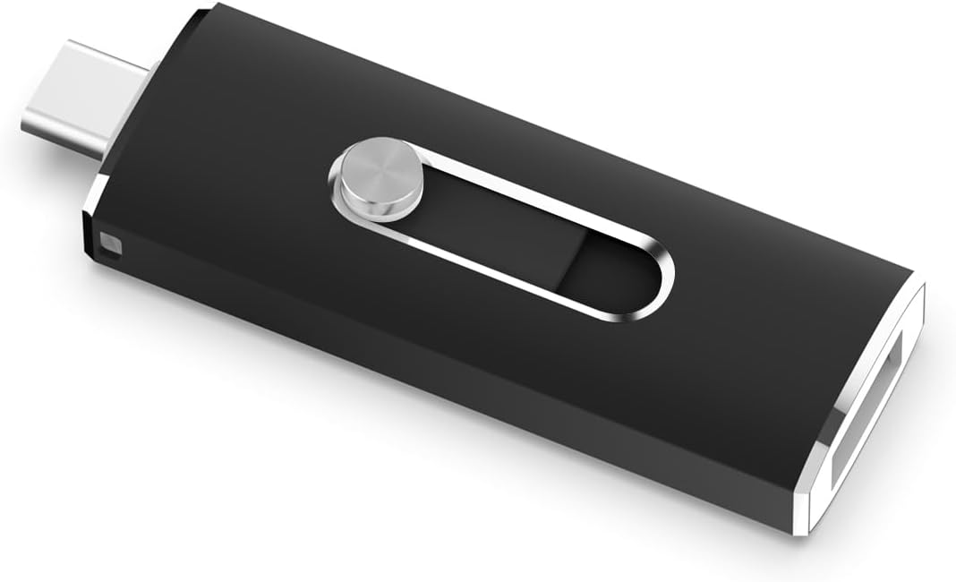 SSK 64GB USB C Flash Drive up to 200MB/s Transfer Speed Dual Connectors ...