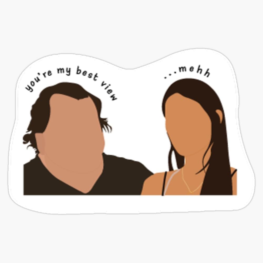 You're My Best View Tiktok Bumper Sticker Vinyl Decal 5"