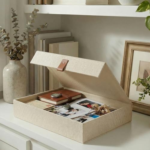 Amazon.com: ZICOTO Decorative Photo Storage Box with Lid - A Beautiful ...