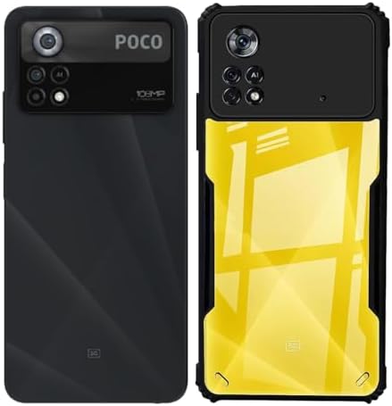 Carrywrap Plastic Transparent Hard Back Cover Case For Poco X4 Pro 5G ...