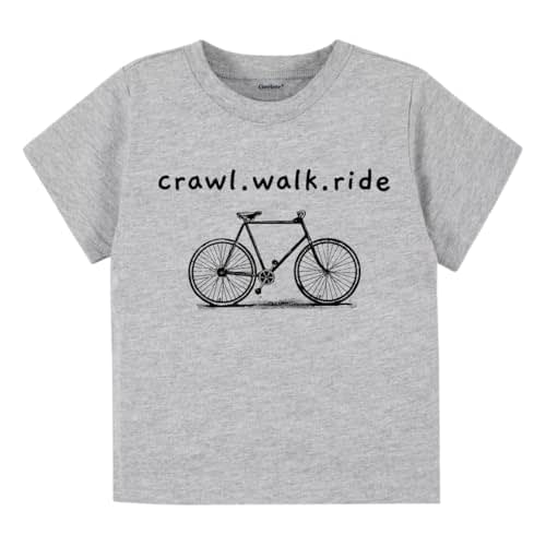 Amazon.com: Crawl Walk Ride Bike Baby Bodysuit Premium Shirt Custom ...