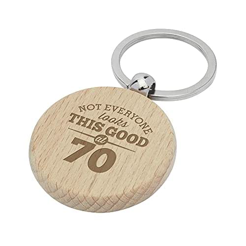 Amazon.com: 70th Birthday Gift Keychain for Women Men Key Ring Keepsake ...