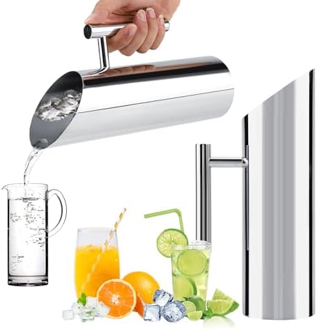 Amazon.com: Hiceeden Stainless Steel Water Pitcher, 53oz/1.5L Modern ...