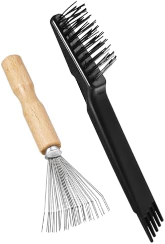 Amazon.com : 2 Pcs Hair Brush Cleaner Tool Rake Design Mini Comb ...