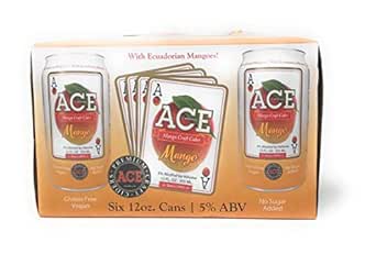 Amazon.com: Ace Cider Ace Mango Cider, 6pk, 12oz Can, 5.00% Abv, 12 oz ...