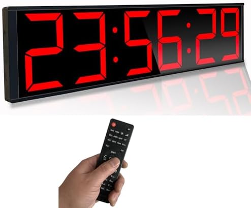Amazon.com: Boyiit 26'' Extra Large Home Gym Timer Clock, Programable Workout Interval Timer ...