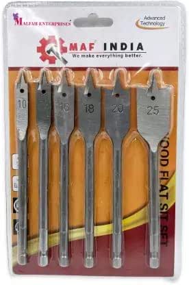 Malfah Hex Shank Wood Flat Bit High Carbon Steel, Trishul Best tool For ...