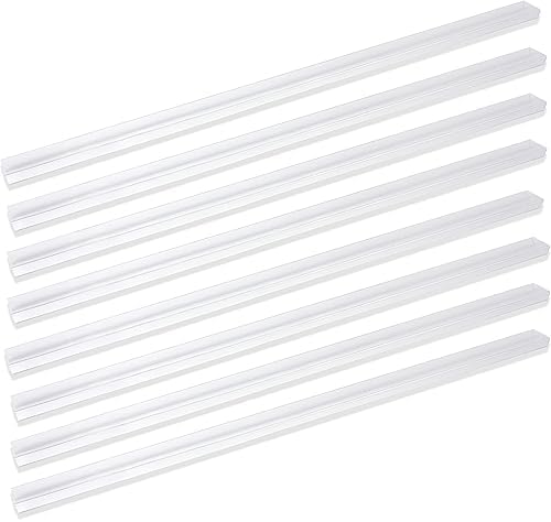 Amazon.com: Prriudy Rigid Vinyl Clear Plastic Slip On Cabinet Door ...