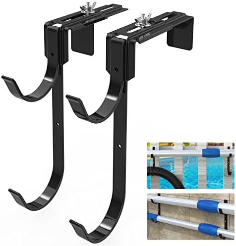 Amazon.com: MONMEE Pool Pole Hanger, 2pc Swimming Pool Pole Hook ...