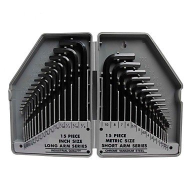 UI PRO TOOLS - 30 Piece Allen Wrench Combination Hex Key Set Combo SAE ...