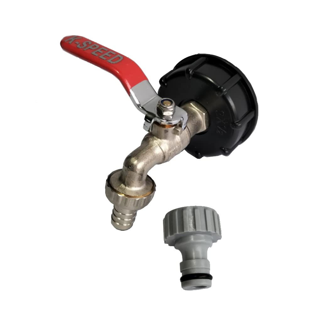 Ibc Adapter 1000l Ibc Tank Fitting S60x6 To Brass Tap | Desertcart Japan