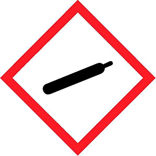 Gas under pressure coshh symbol Safety sign - Self adhesive sticker ...