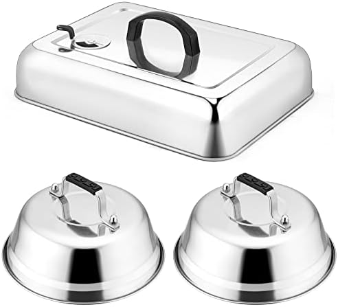 Amazon.com : Leonyo 13 x 9 Inch Rectangular Basting Cover, Stainless ...