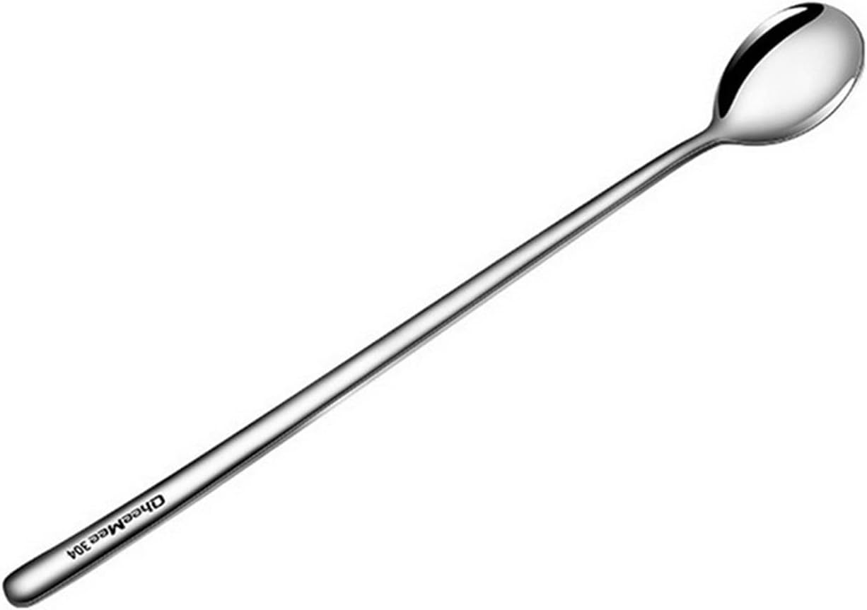 Amazon.com: Spoons Stainless Steel Stirring Spoon Long Handle Tea Spoon ...
