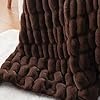Amazon.com: BATTILO HOME Chocolate Brown Faux Fur Throw Blanket for ...