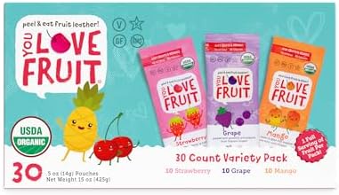 Amazon.com: YOU LOVE FRUIT - Fruit Snacks Variety Pack 30 count, 100% ...