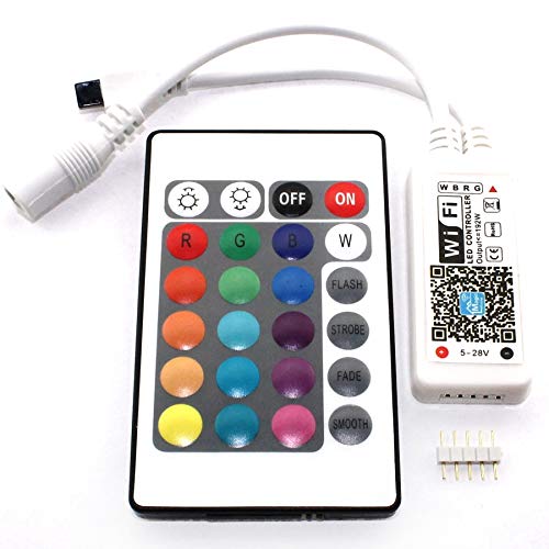 Buyme 24Keys Ir Rf Led RGB Rgbw Mini Controller Dc 5V 12V 24V WiFi ...