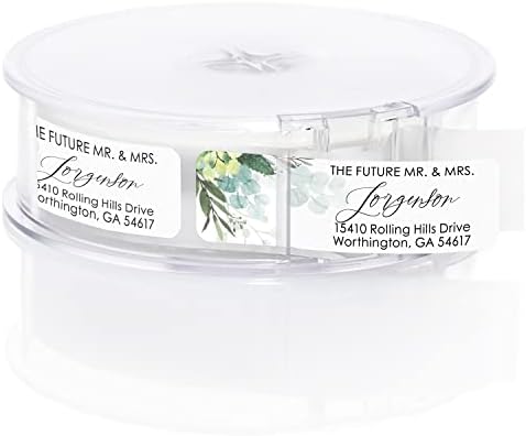 Amazon.com : Future Mr and Mrs Greenery Rolled Address Labels / 250 ...
