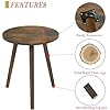 Amazon.com: AWASEN Round Side Table, Small End Table for Living Room ...