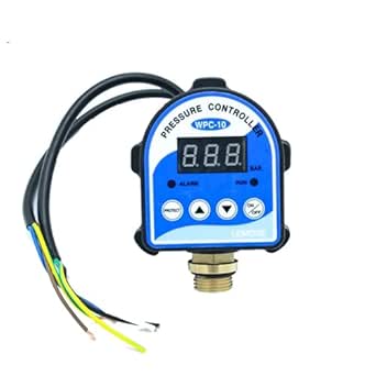 Amazon.com: WPC10 Digital Water Pressure Switch Digital Display Eletronic Pressure Controller ...