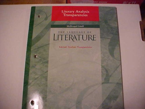 Literary Analysis Transparencies The Language of Literature (Grade ...