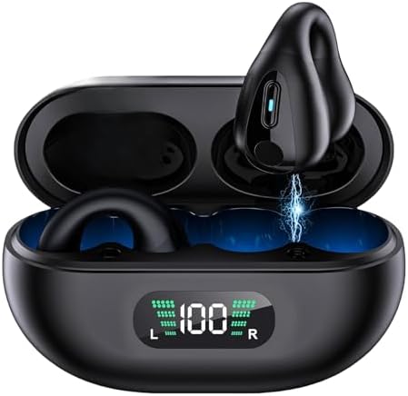 Bone Conduction Headphones, Wireless Headphones ,Clip On Bluetooth 5.3 ...