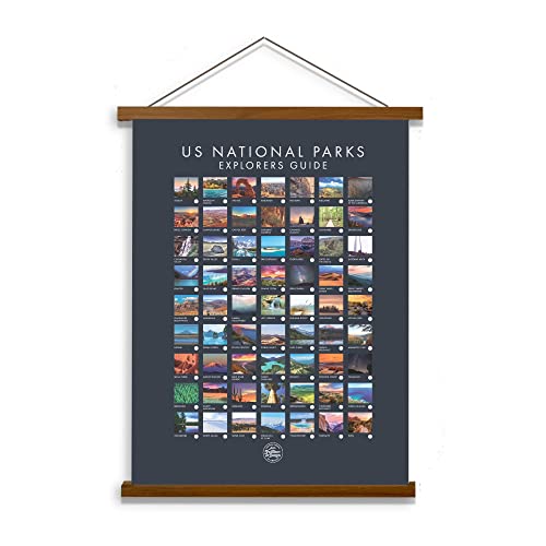 Epic Adventure Maps US National Parks Push Pin Poster with 100 - Want ...