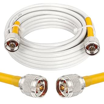 Amazon.com: MOOKEERF N Male to Male Coaxial Cable 50 ohm RG8X Coax Cable Ultra Low Loss Jumper ...