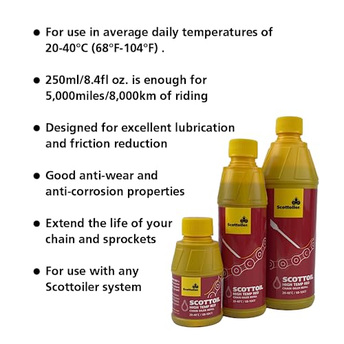 Snapklik.com : Scottoil High Temperature Red Chain Oiler Refill Oil For ...