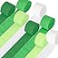 Amazon.com: Green Streamers 8 Rolls 656ft, Green Crepe Paper Party ...